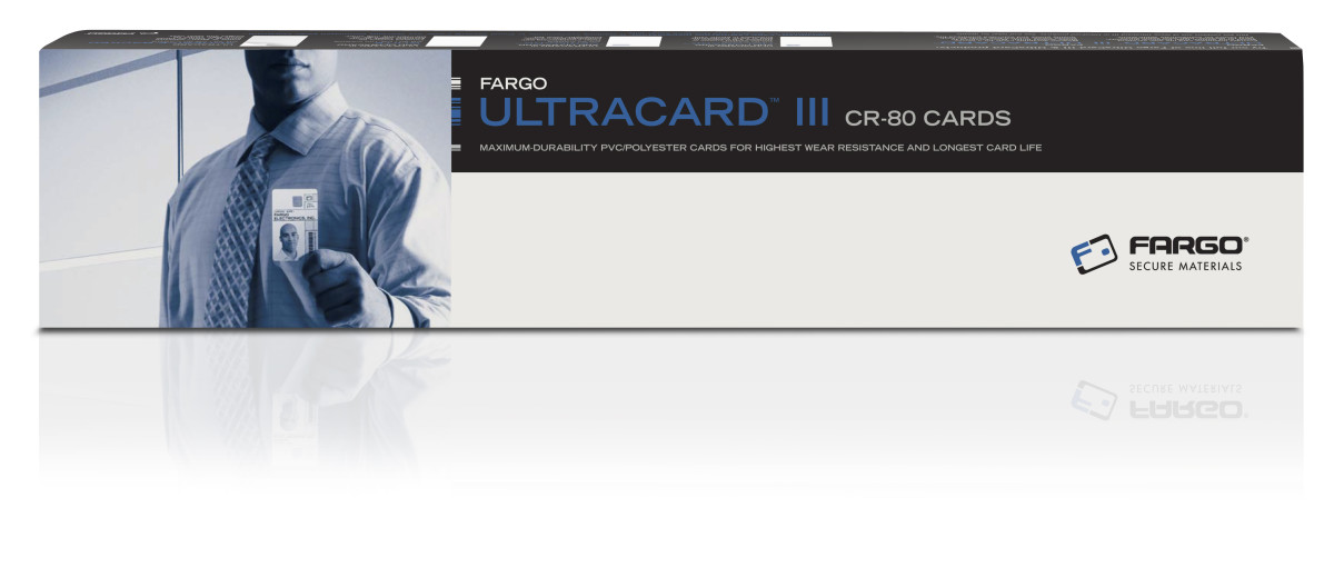 Fargo 81762 UltraCard III 30 mil cards with Magnetic Stripe CR-80 ID Edge